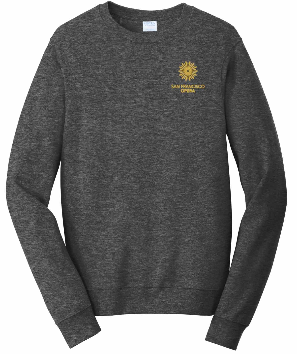 SFO TRADITIONAL CREW NECK SWEAT - GRAY – San Francisco Opera Shop